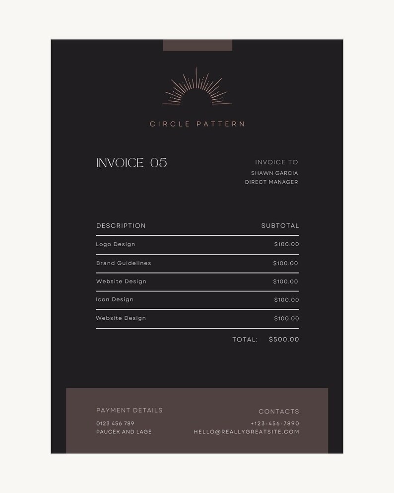 Premium Invoice Template for Businesses | X5 Editable Invoice Template ...