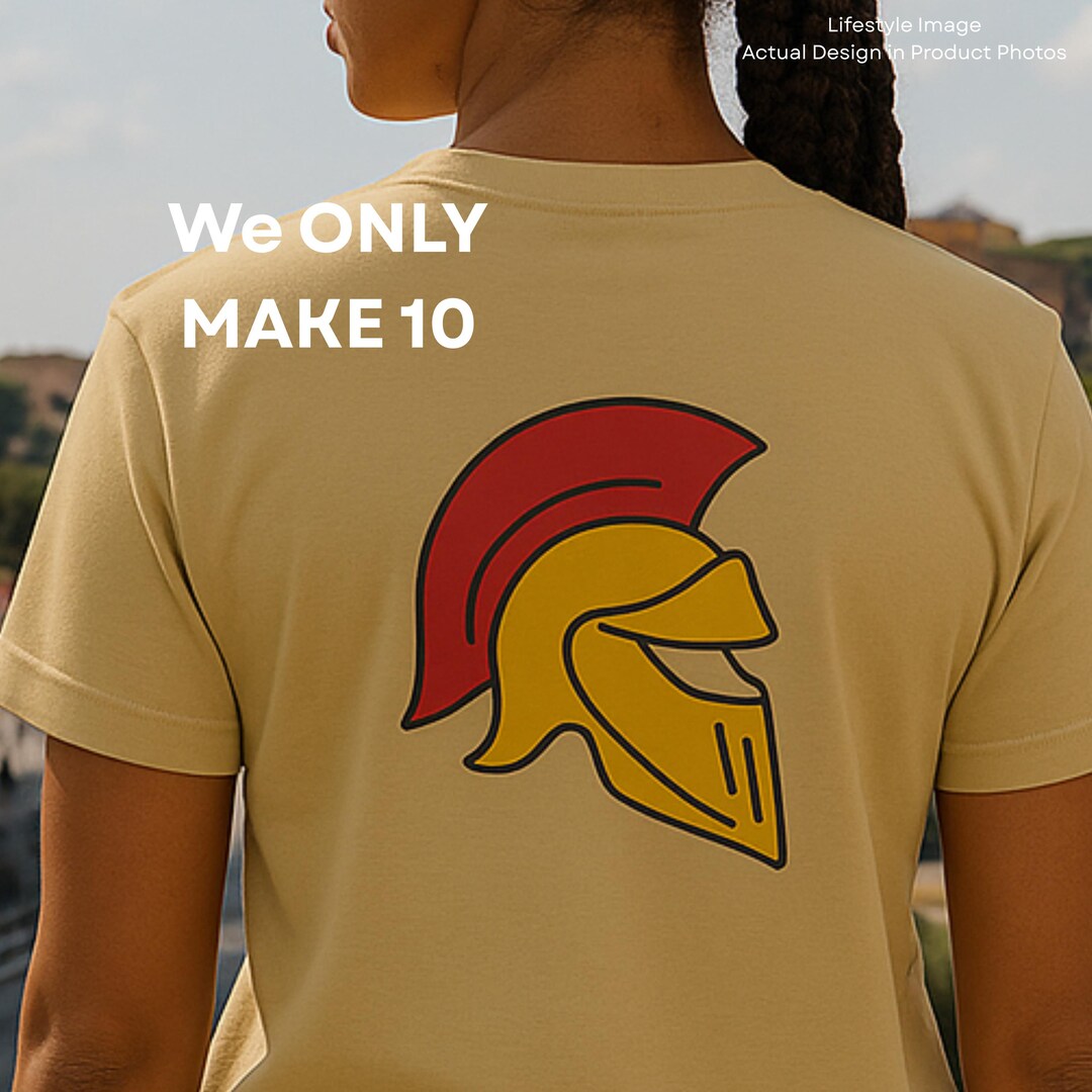 Limited Edition Gladiator Helmet T-shirt, Minimalist Line Art Tee, Rome ...