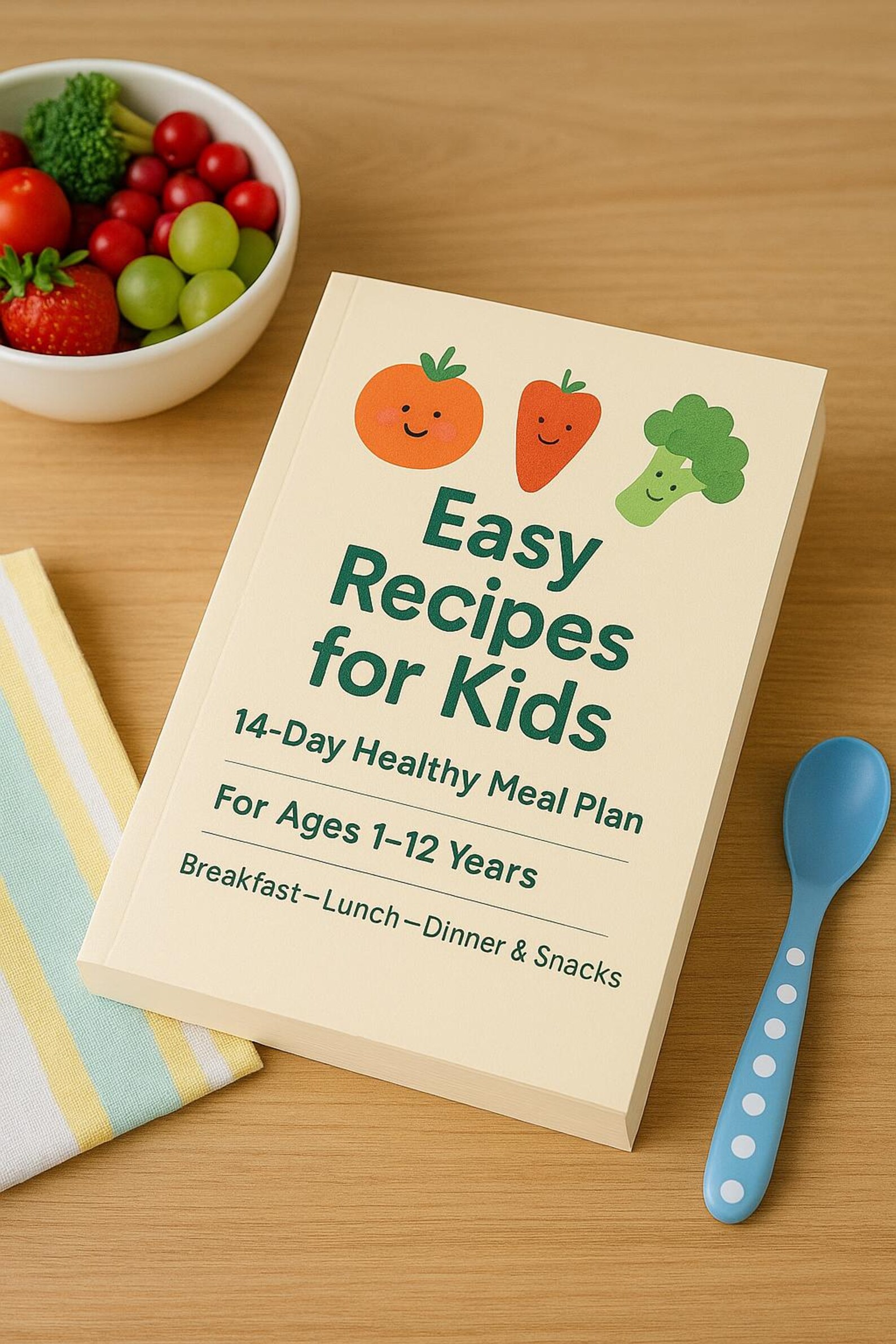14-day Kids' Healthy Meal Plan,family - Friendly Recipe Book, Food for ...