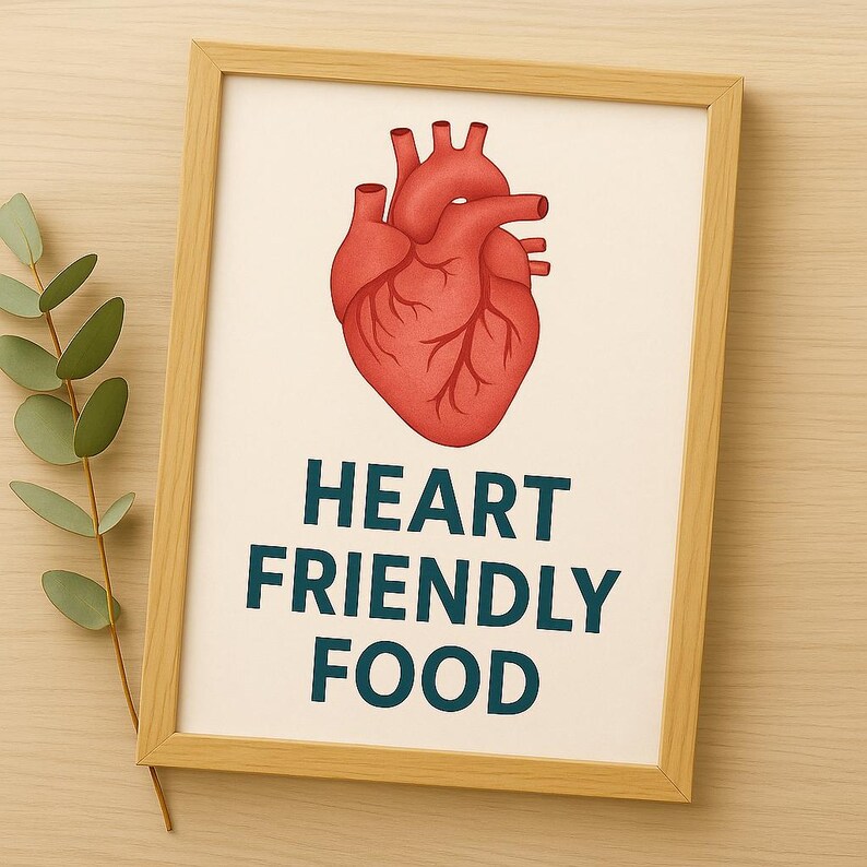 Heart Friendly Food List, Food Poster, Heart Disease Diet Chart ...