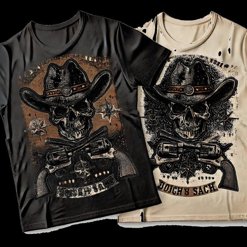 Western Cowboy T Shirt Design Digital Download - Etsy