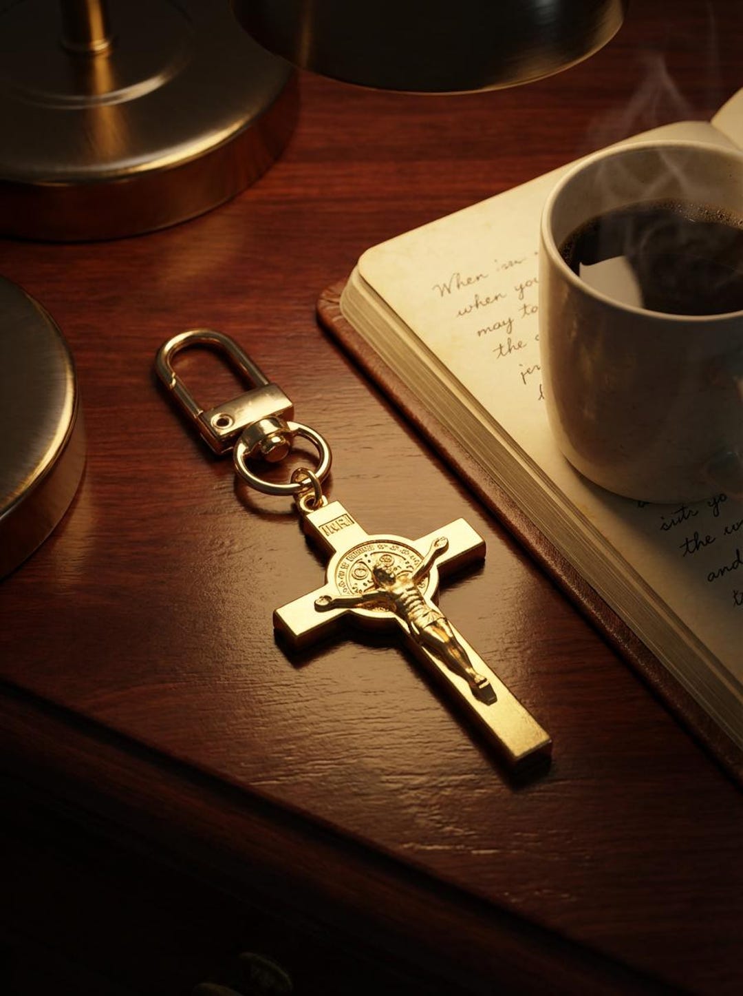 Crucifix & Miraculous Medal Keychain / Zipper Pull - Etsy