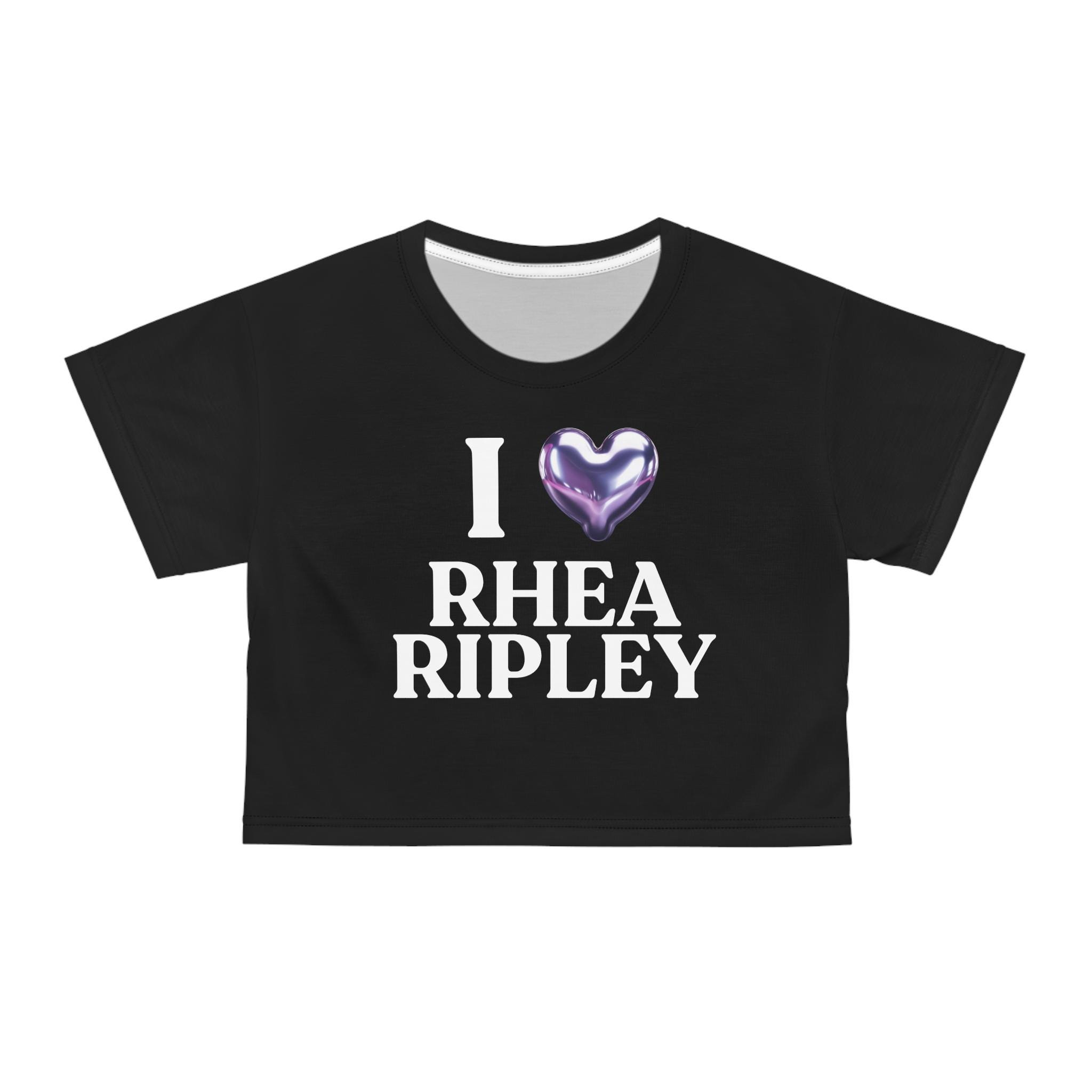 I Love Rhea Ripley Crop Tee | Stylish Graphic Top for Fans, Perfect for ...
