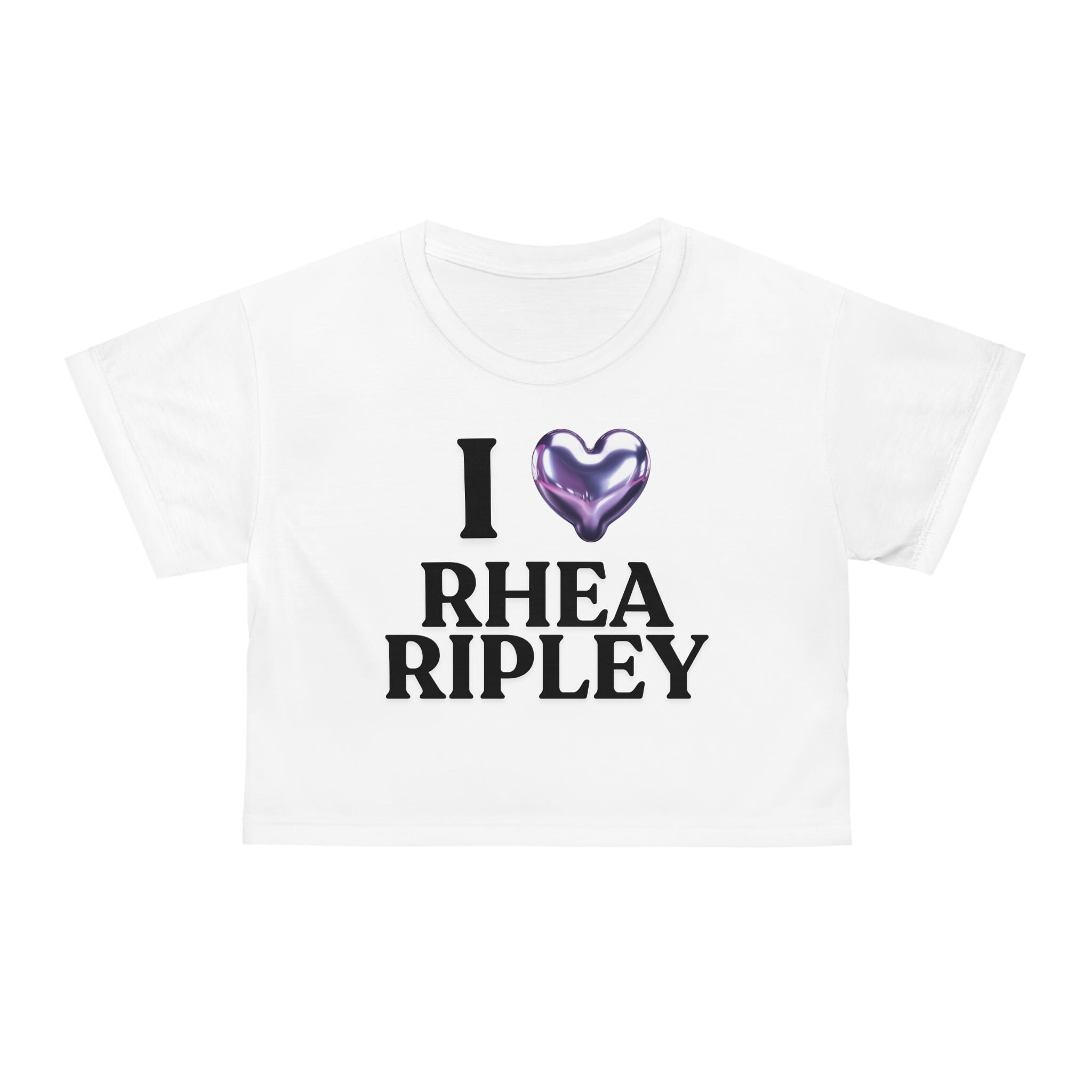 I Love Rhea Ripley Crop Tee | Stylish Graphic Top for Fans, Perfect for ...