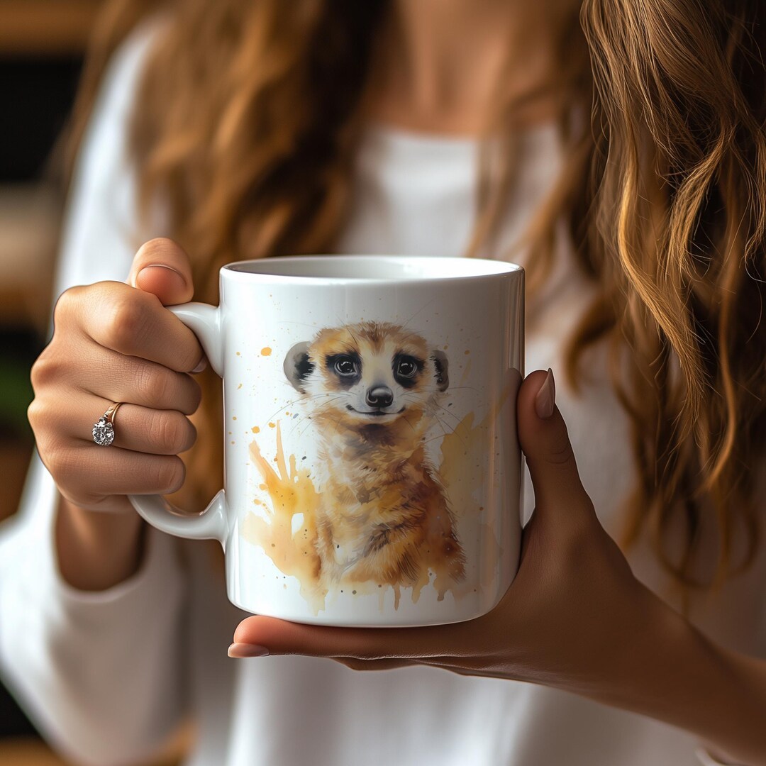 Mug Meerkat, Cute Mug, Coffee Mug Suricate, Coffee Cup Meerkat, Mug ...
