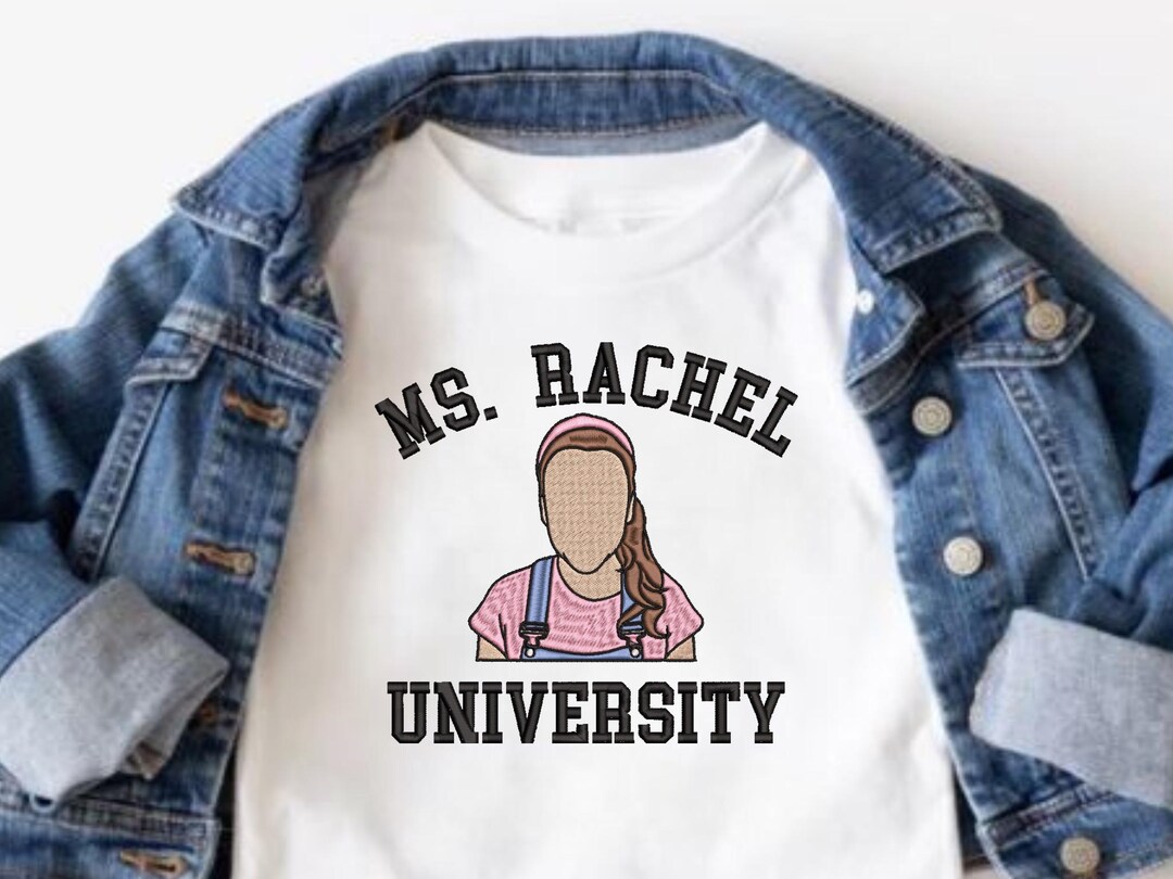 Ms. Rachel University, Embroidery Design, Instant Download, 4 Sizes ...