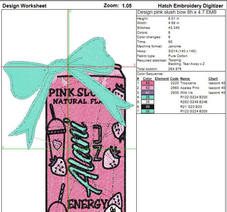 Coquette Energy Drink Alani Design, Embroidery Design, Instant Download ...