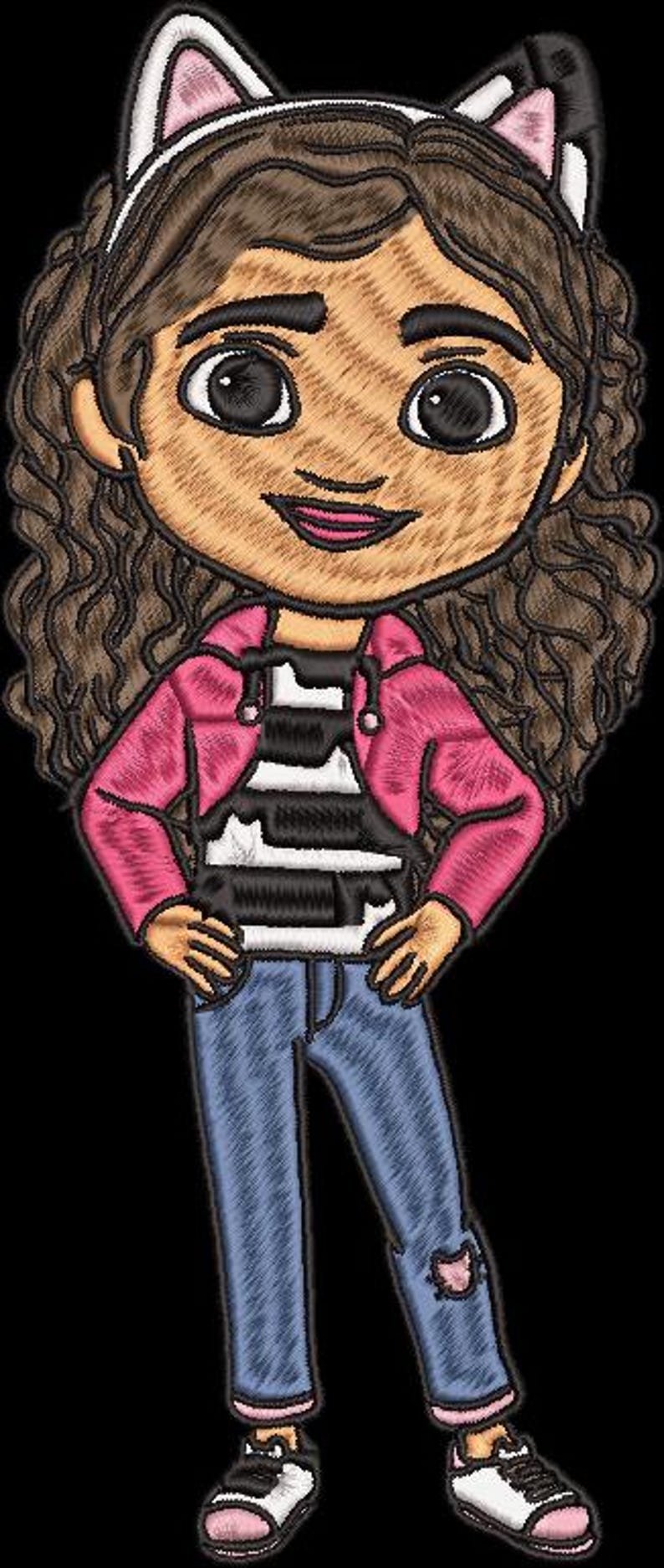 Gabby Embroidery Design, Instant Download, 4 Sizes Embroidery File ...