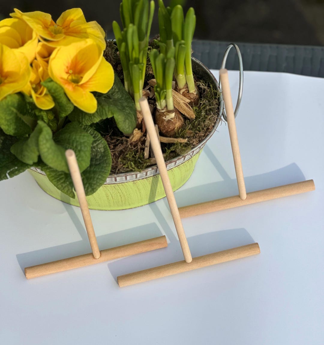 Set of 3 Wooden T-shaped Crepe Spreaders | Pancake Batter Spreader for ...