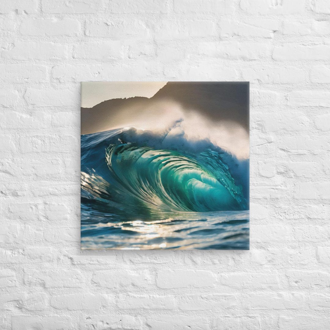 Clear Blue Wave, Ocean, Waves, Tropical, Wall Art, Artwork, Printed ...