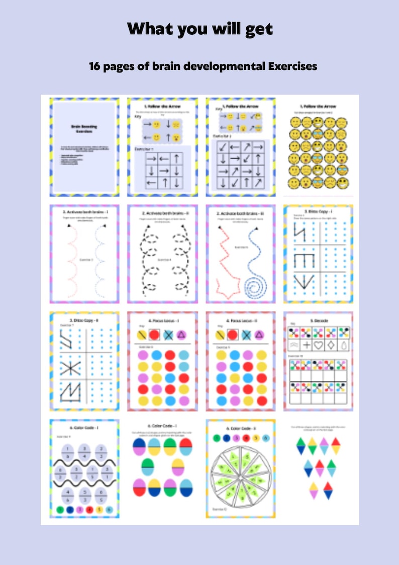 Brain Gym Activities for Kids | Brain Games for Kids | Printable ...