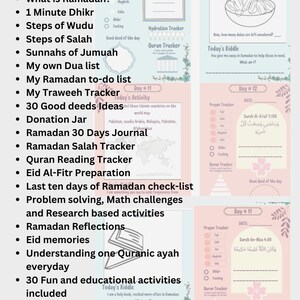 Ramadan Printable Planner for Kids Ramadan Journal for Kids Ramadan ...