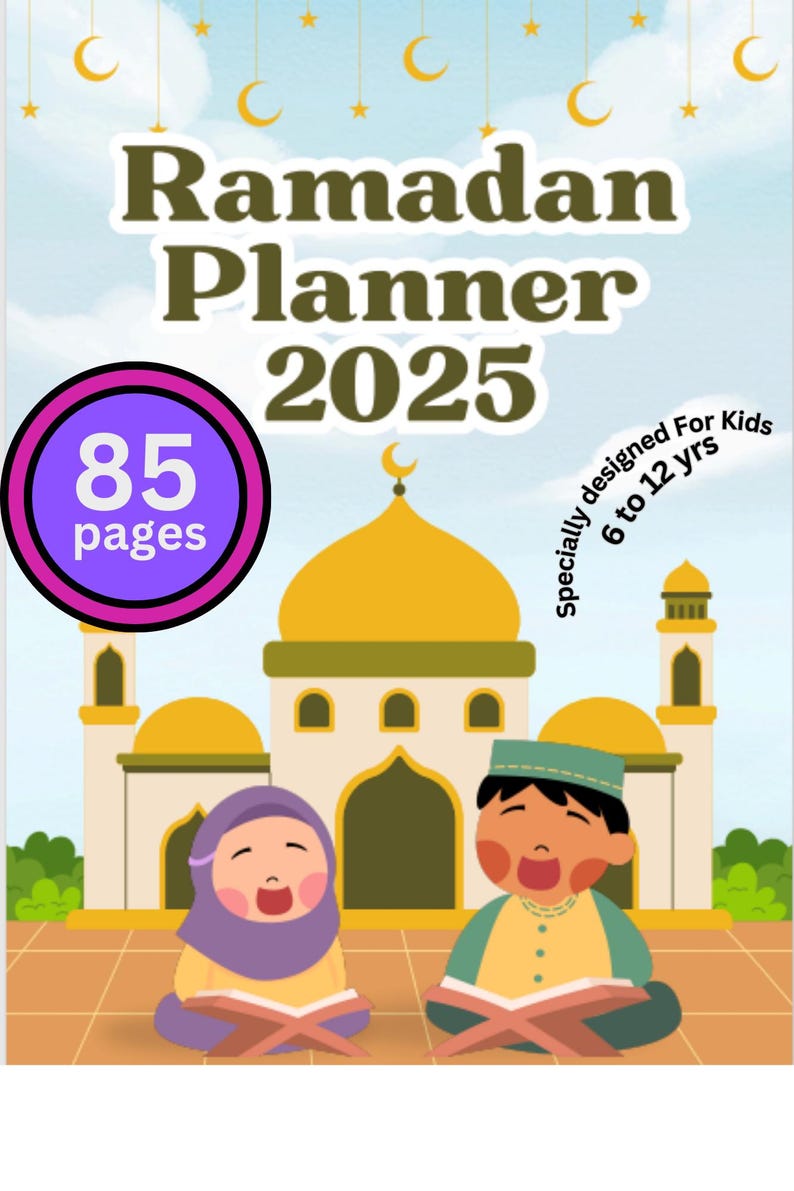 Ramadan Printable Planner for Kids Ramadan Journal for Kids Ramadan Activity Book for Children ...