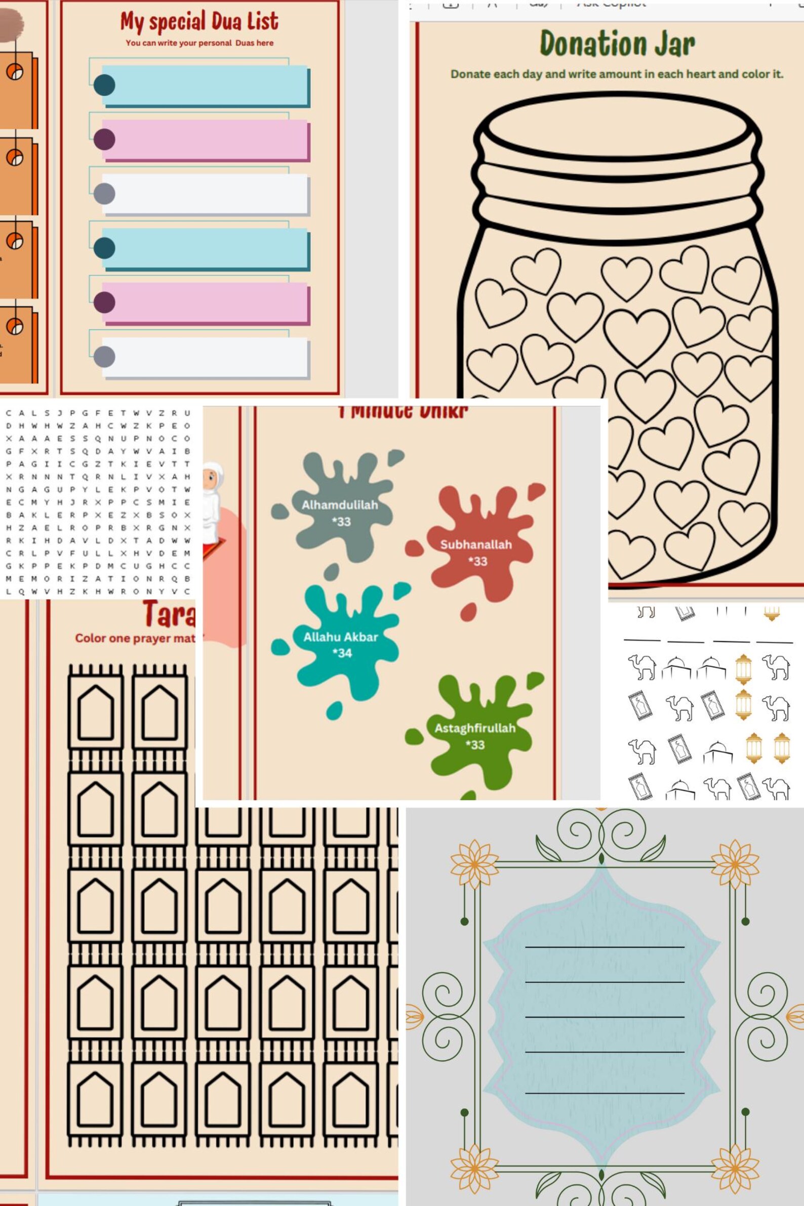 Ramadan Printable Planner for Kids Ramadan Journal for Kids Ramadan ...