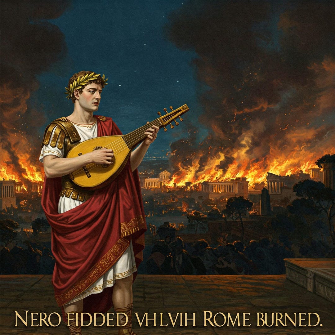 2025 "nero Fiddled While Rome Burned" - Etsy
