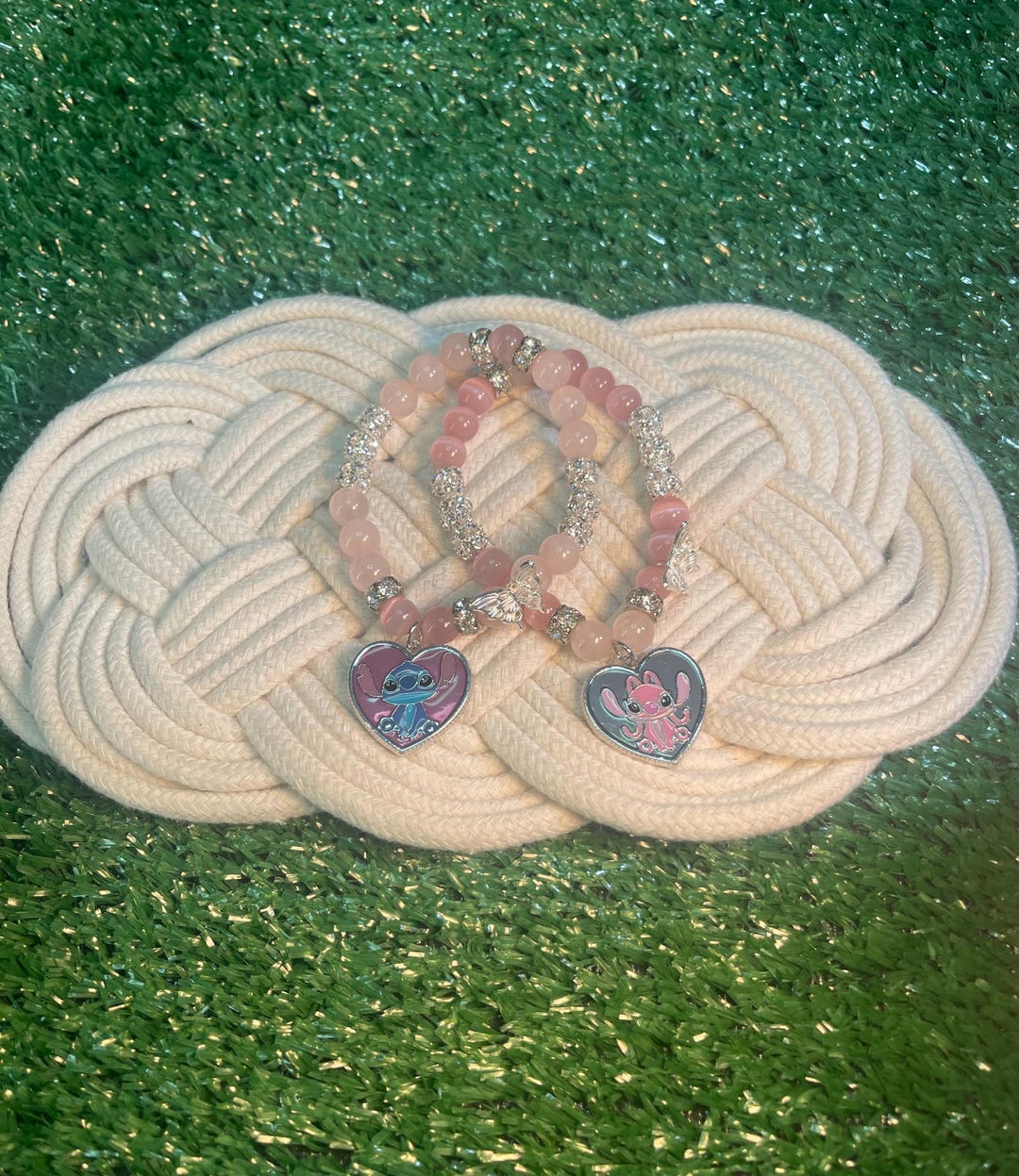 2 Piece Lilo and Stitch Friendship Bracelet - Etsy