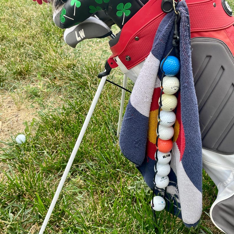 Repurposed Golf Ball Stroke Counter: Handmade Golf Abacus Score Tracker ...