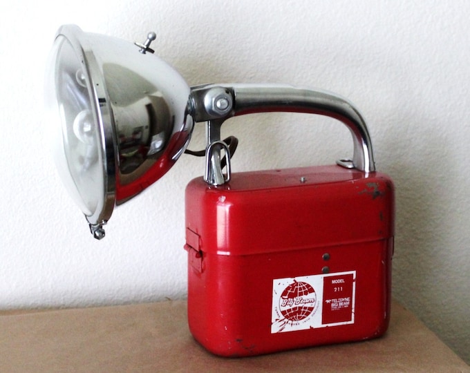 Vintage Big Beam Flashlight - Etsy