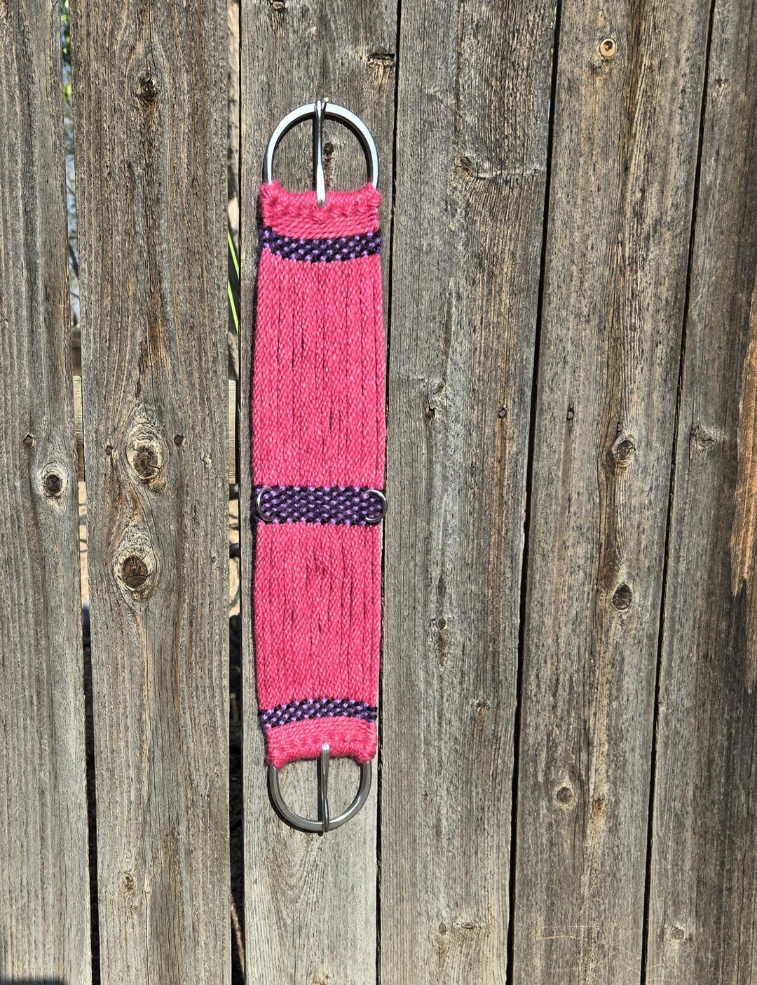 25" Mohair Cinch With Stainless Steel Buckles, for Western Horseback ...