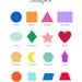 Montessori Shapes Poster for Kids | Learn Shapes Wall Art for Toddler ...