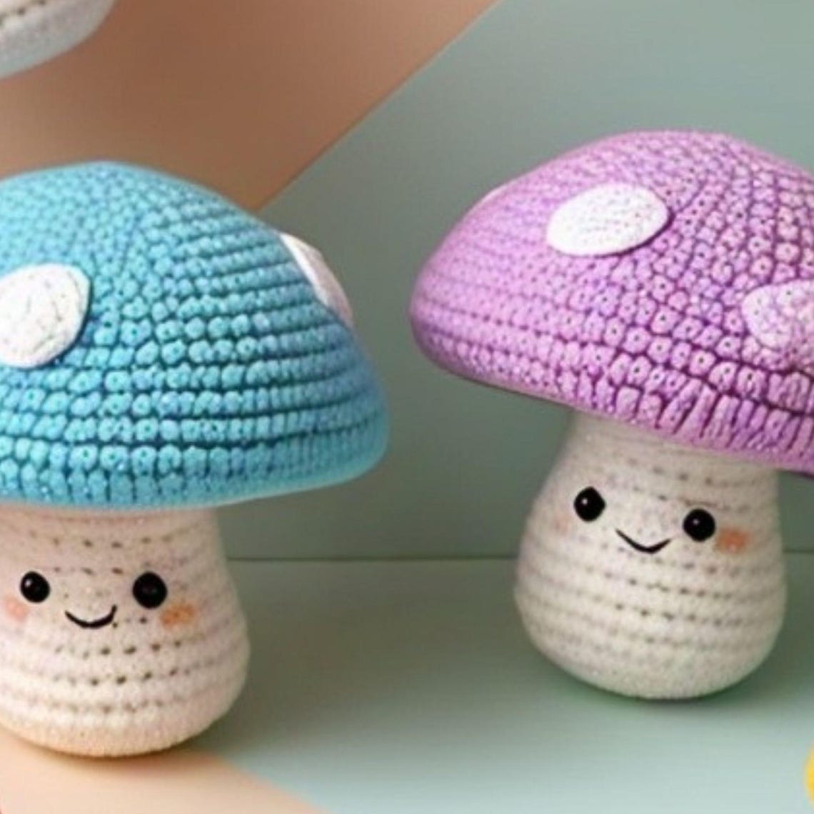 Cute Mushroom Crochet Pattern PDF | Amigurumi Mushroom DIY | Easy ...
