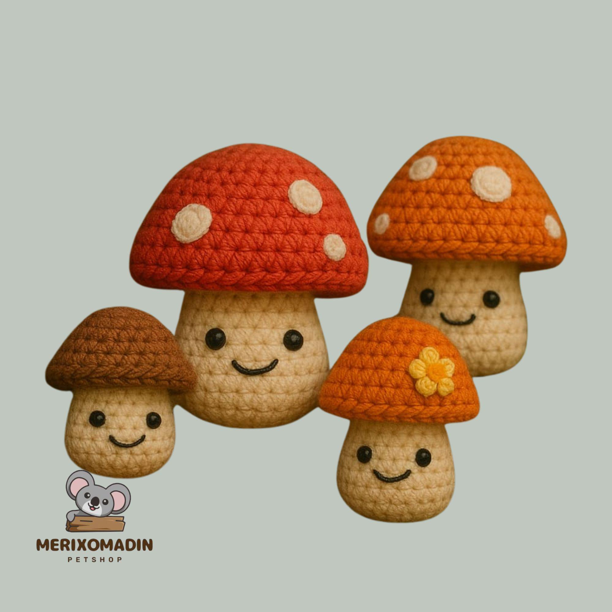 Cute Mushroom Crochet Pattern PDF | Amigurumi Mushroom DIY | Easy ...