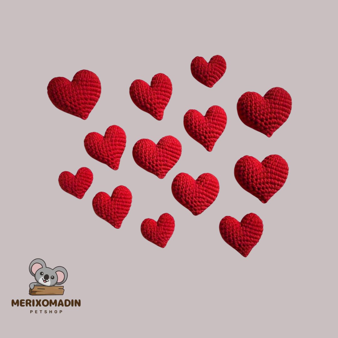 Heart Crochet Pattern PDF – Amigurumi Heart Tutorial – Cute Crochet ...