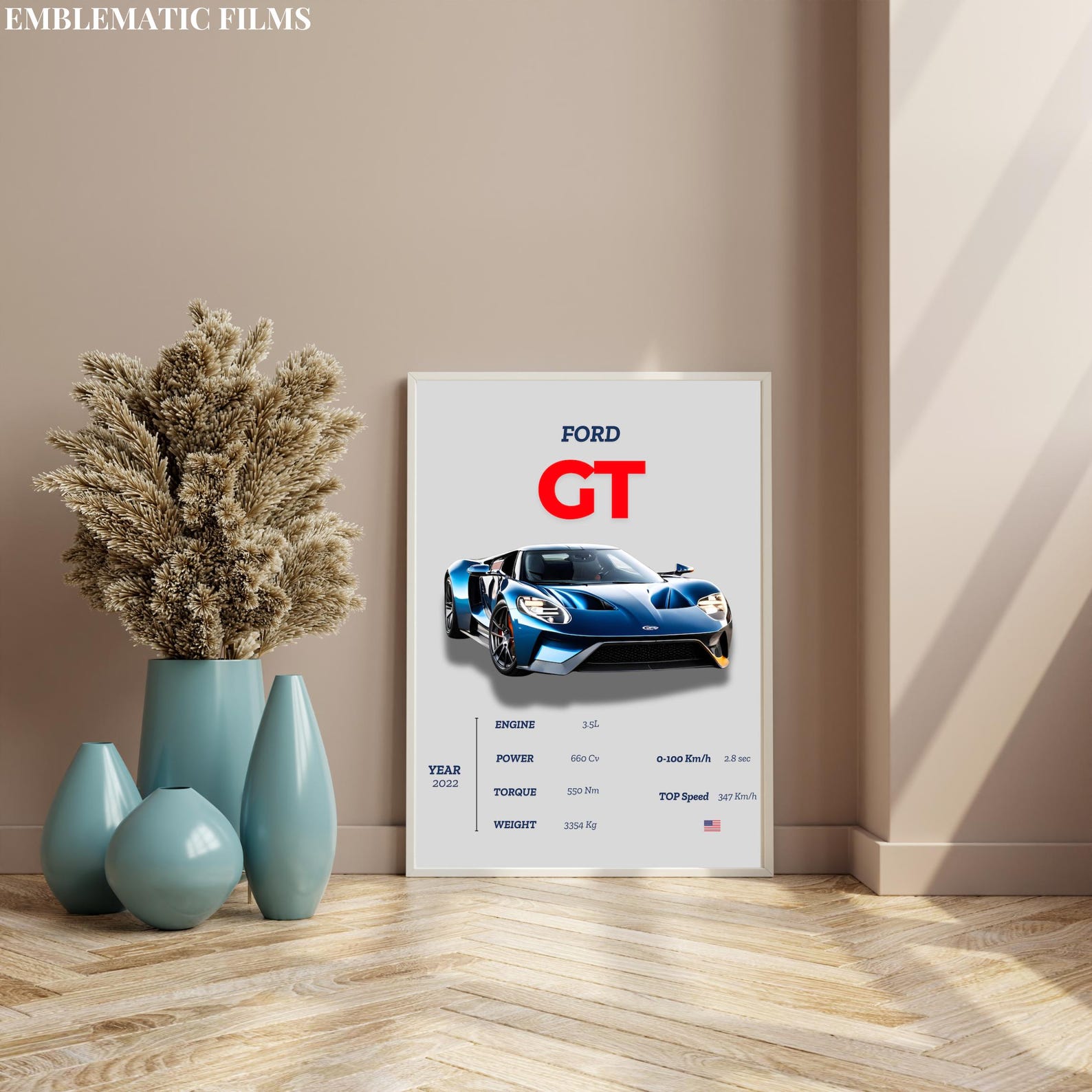 Ford GT Poster Digital Download #3 | Hype Car Poster | Supercar Print ...