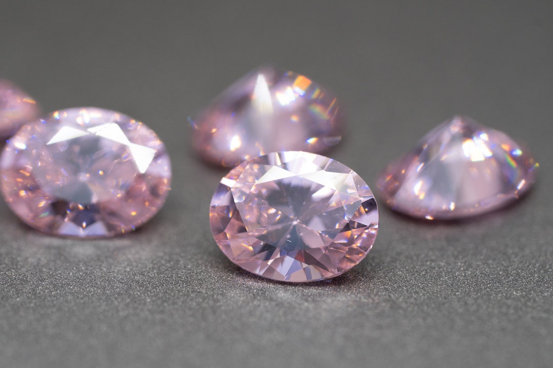 Oval Faceted Pink CZ - (pink Cubic Zirconia) Various Sizes (1 Piece) - Etsy
