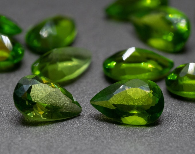 Heart Shape Peridot Glass peridot Color Various Sizes 1 - Etsy