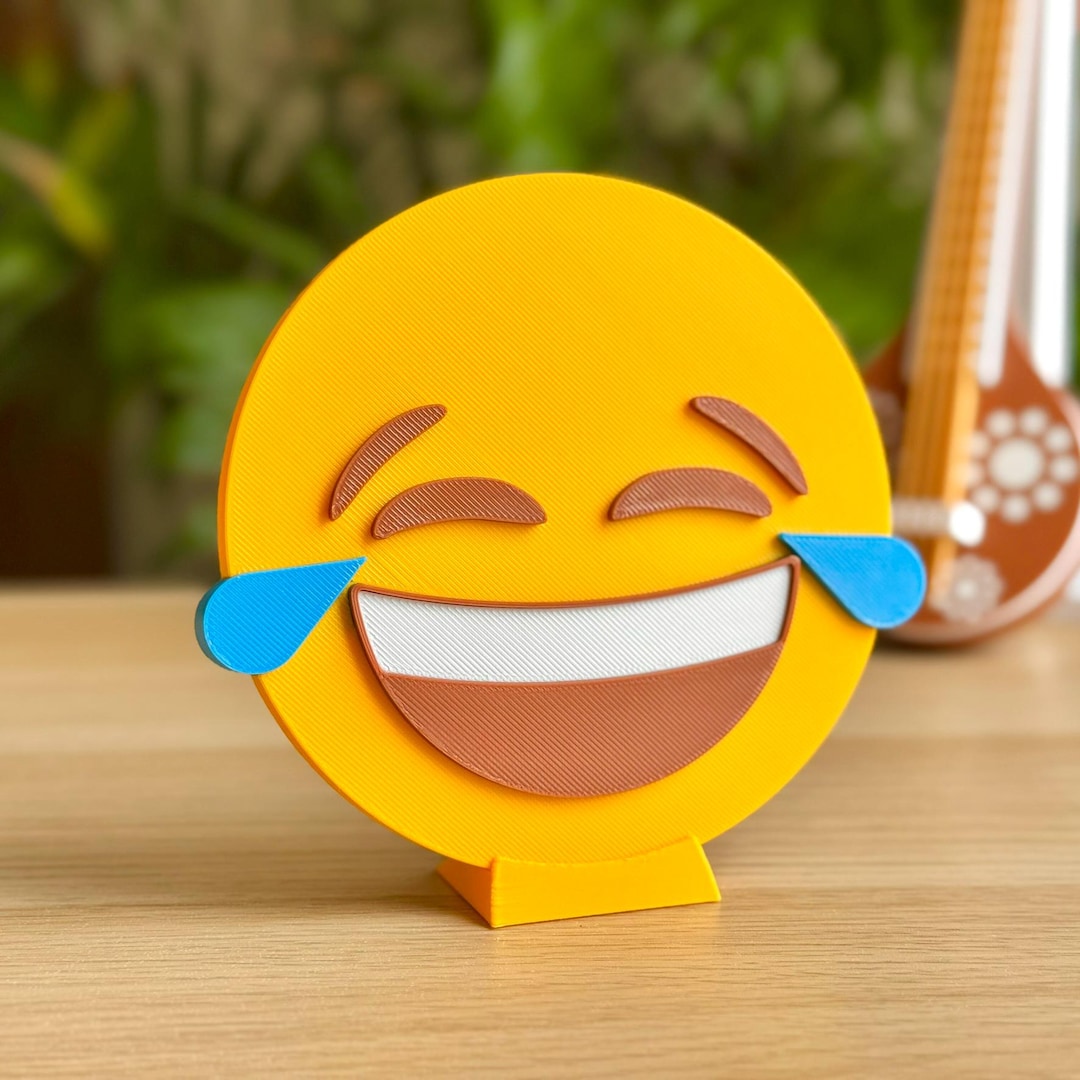 Face With Tears of Joy Emoji | Real Life Emoji Figurine | Fun Desk ...