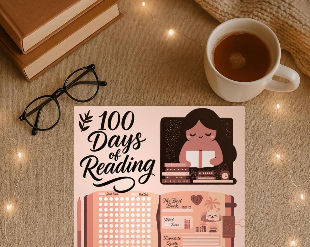 100 Days of Reading Tracker PDF | Printable Habit Tracker for Book ...