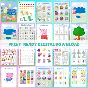 Peppa Pig Busy Book | Peppa Pig Activity Book | Peppa Pig Printables ...