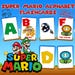 Super Mario Alphabet Flashcards | Super Mario Alphabet | Super Mario ...