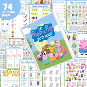 Peppa Pig Busy Book | Peppa Pig Activity Book | Peppa Pig Printables ...