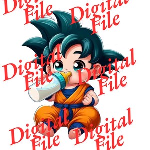 Baby Goku Digital File, Son Goku Digital File - Etsy