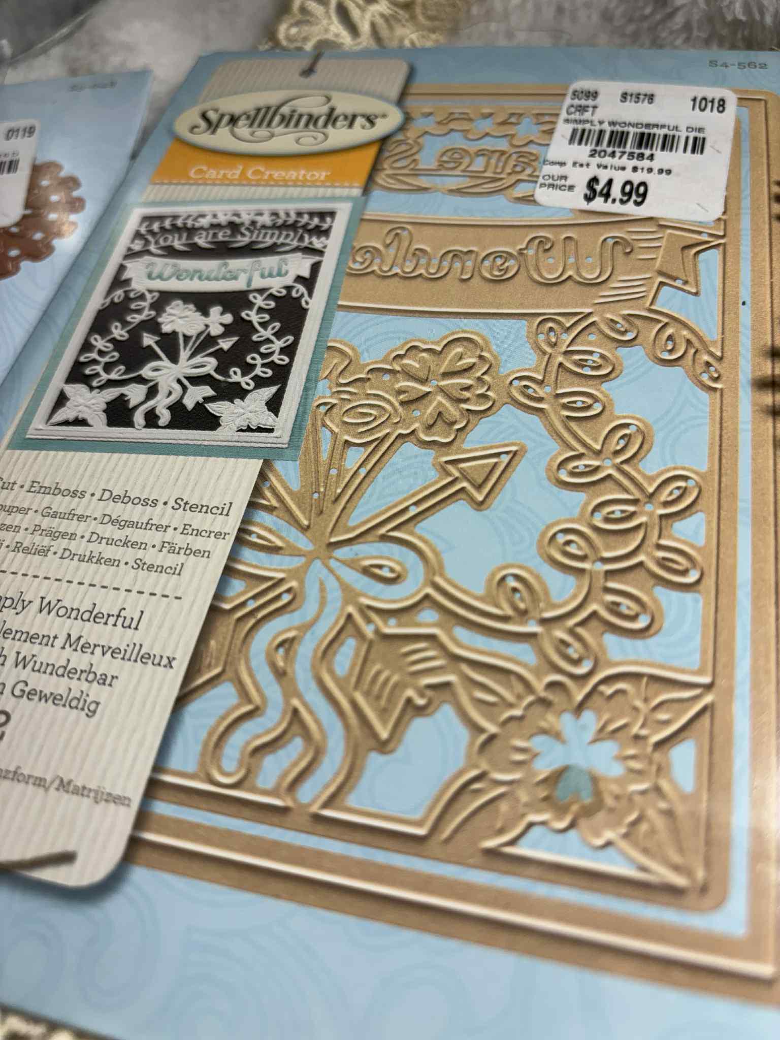 Lot of 2 Spellbinders Die Metal Cutter Die Cuts Watch Wheels and Tree ...