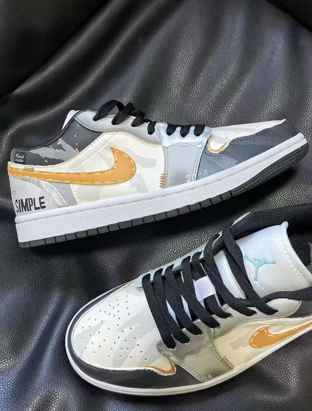 Custom Air Jordan 1 - Gift,custom Sneaker, Handmade Sneaker,art Sneaker ...