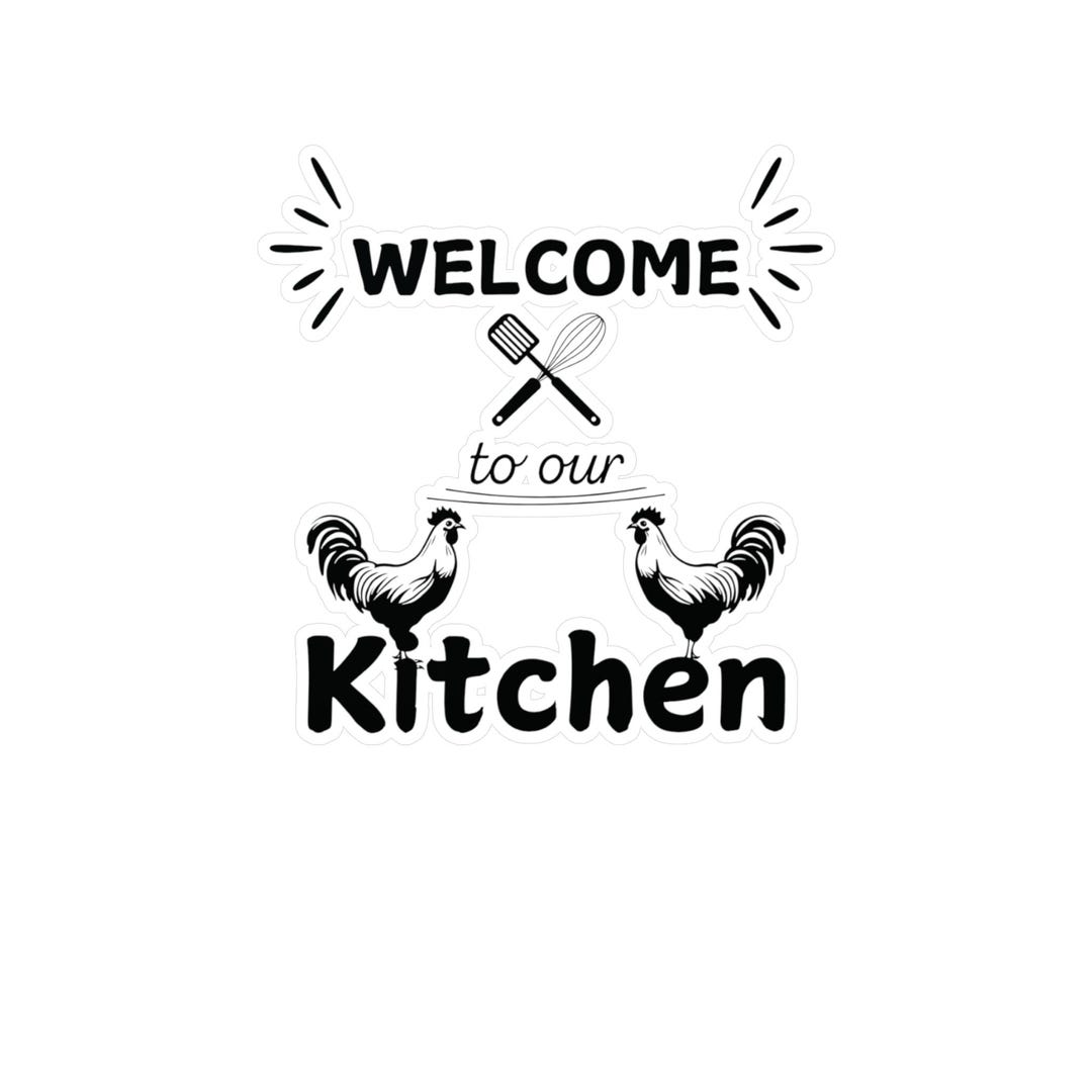 Kitchen Farmhouse Decals Welcome to Our Kitchen - Etsy
