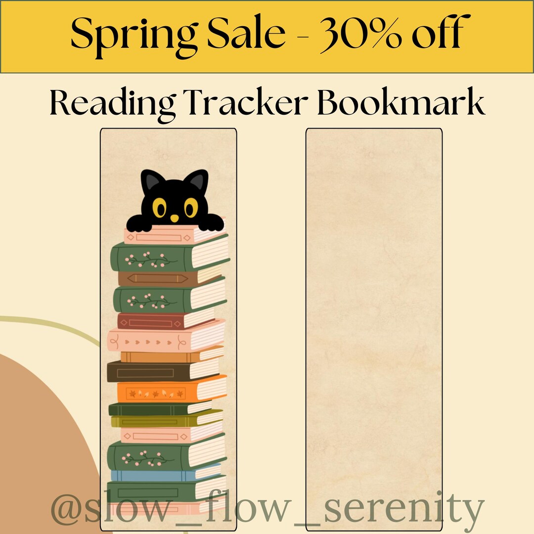 Printable Reading Log Bookmark - Book Tracking Bookmark - Book Stack ...