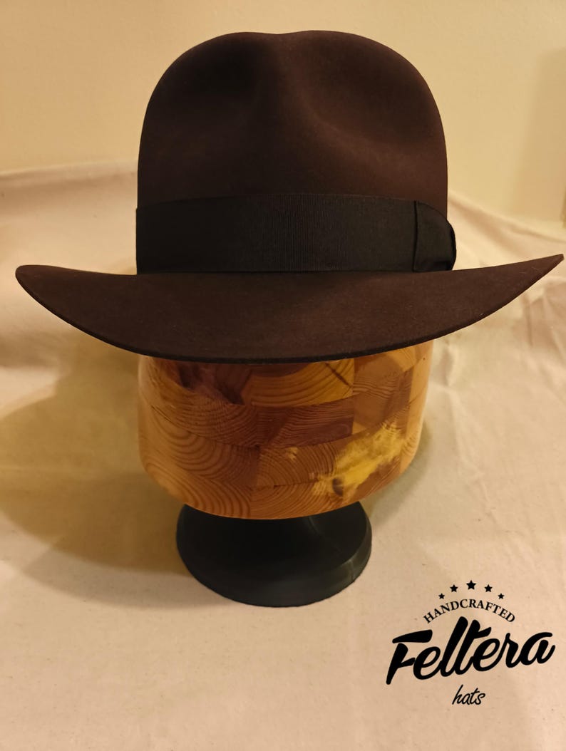 Handcrafted Classic Fedora in Deep Sable Brown Color - Etsy