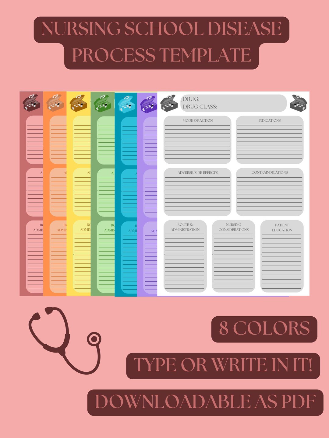 Medication Note Template | Drug Guide, Nursing School Notes, Learn ...