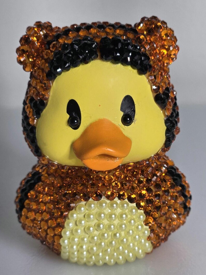 Tigger Rhinestone Rubber Duck - Etsy