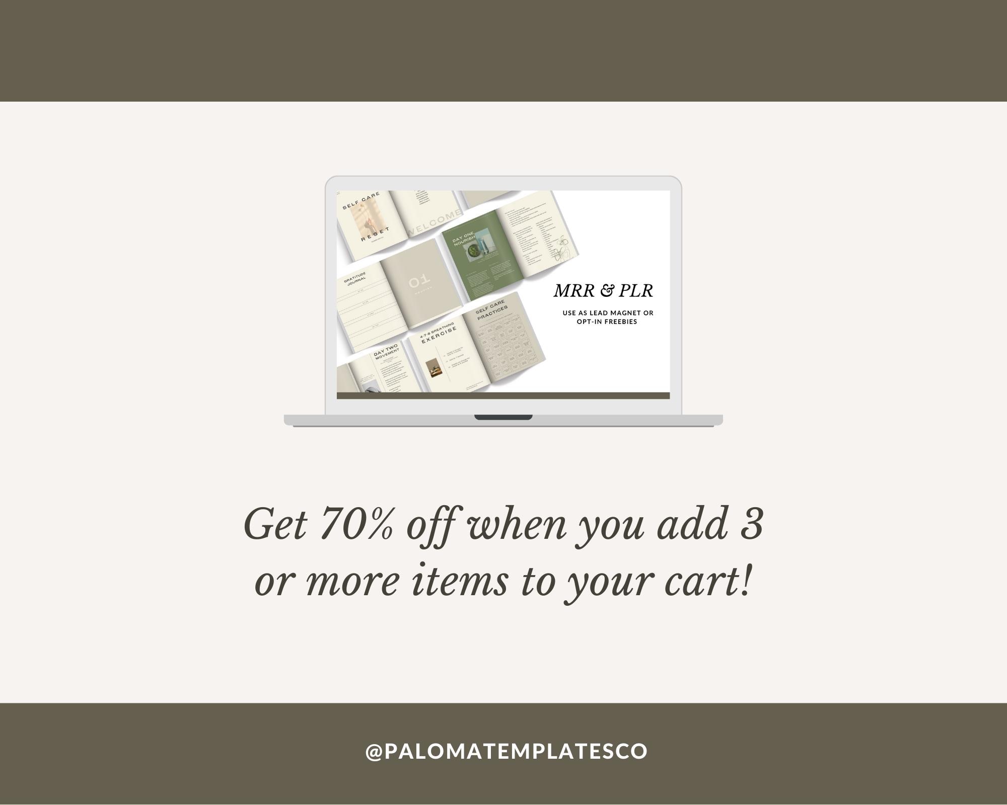 MRR/PLR Mockup Bundle, Canva Mockup Templates, Digital Product Mockups ...