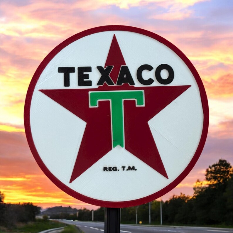 Vintage Texaco Gas Sign - Etsy
