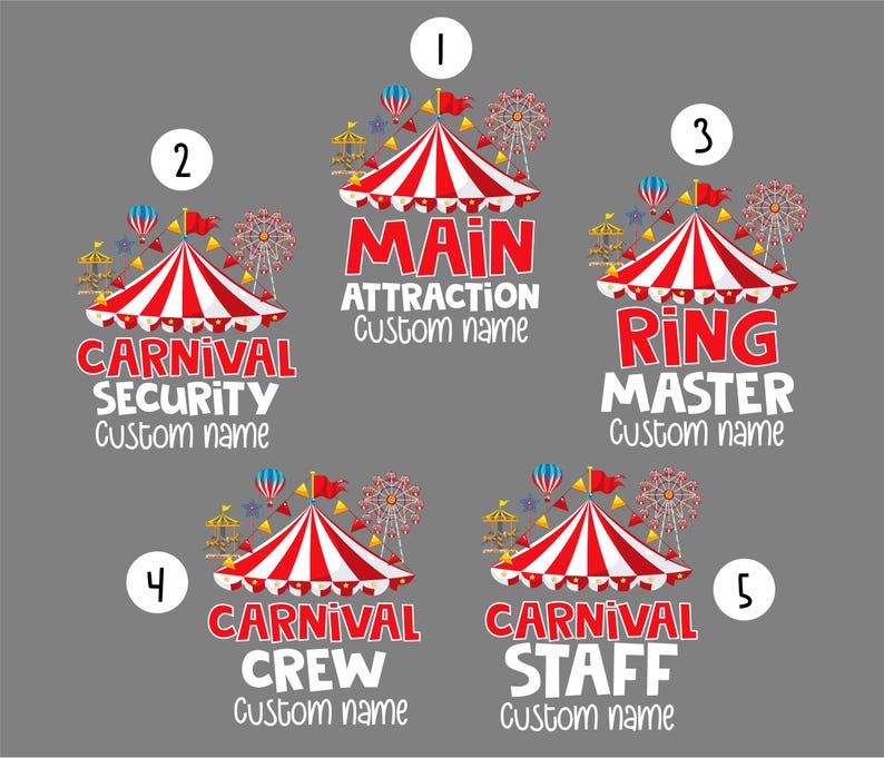 Carnival Staff Birthday Shirt, Circus Theme Party Tee, Ring Leader T ...