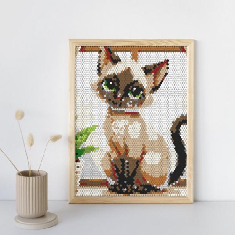 Cute Cats Color by Number: Mystery Mosaic (PDF Pattern) - Etsy