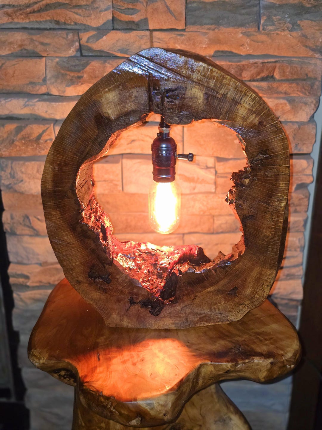 Artisan Rustic Retro Farmhouse and Cabin Deco Table Lamp - Etsy