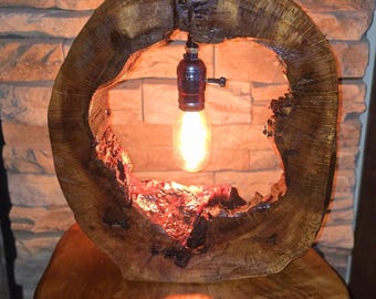 Artisan Rustic Retro Farmhouse and Cabin Deco Table Lamp - Etsy