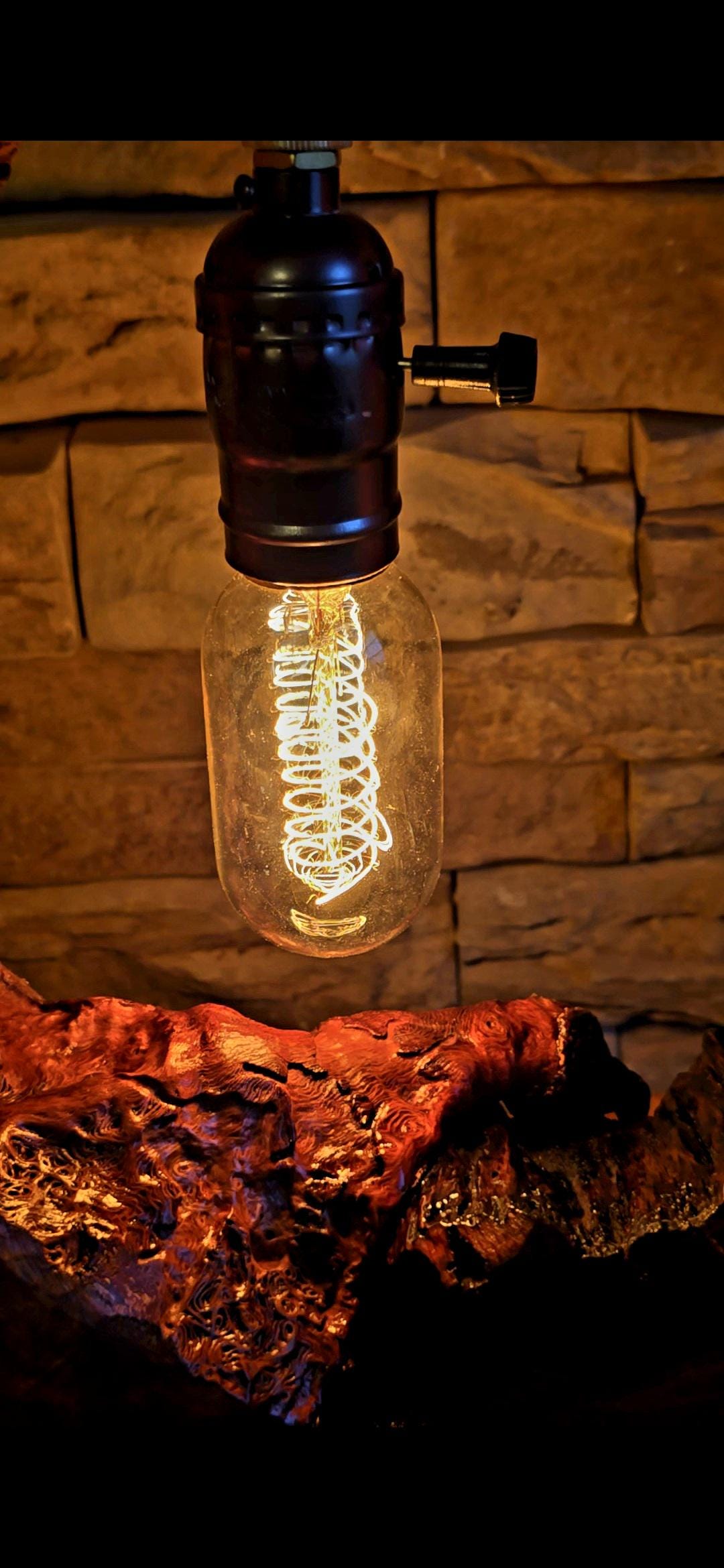 Artisan Rustic Retro Farmhouse and Cabin Deco Table Lamp - Etsy